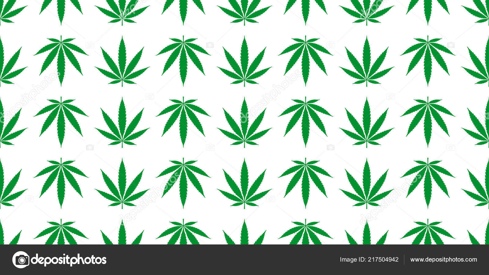 Marijuana Leaf Background Pattern