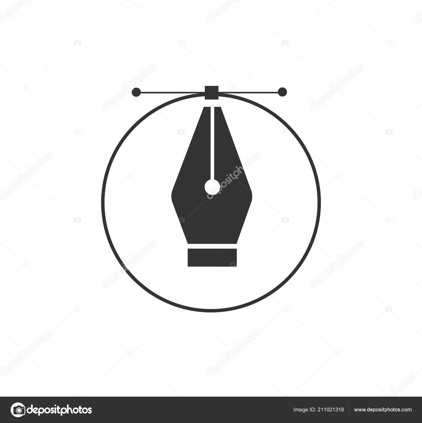 Pen tool cursor. Vector computer graphics. Logo for designer or ...