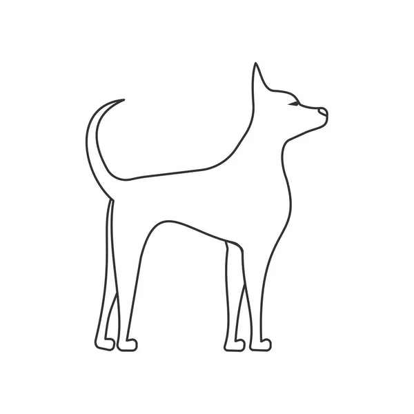 Dog Side View Drawing