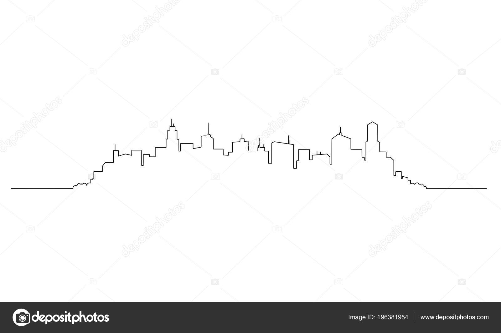 Vector Artistic Drawing Illustration of Generic City High Rise ...