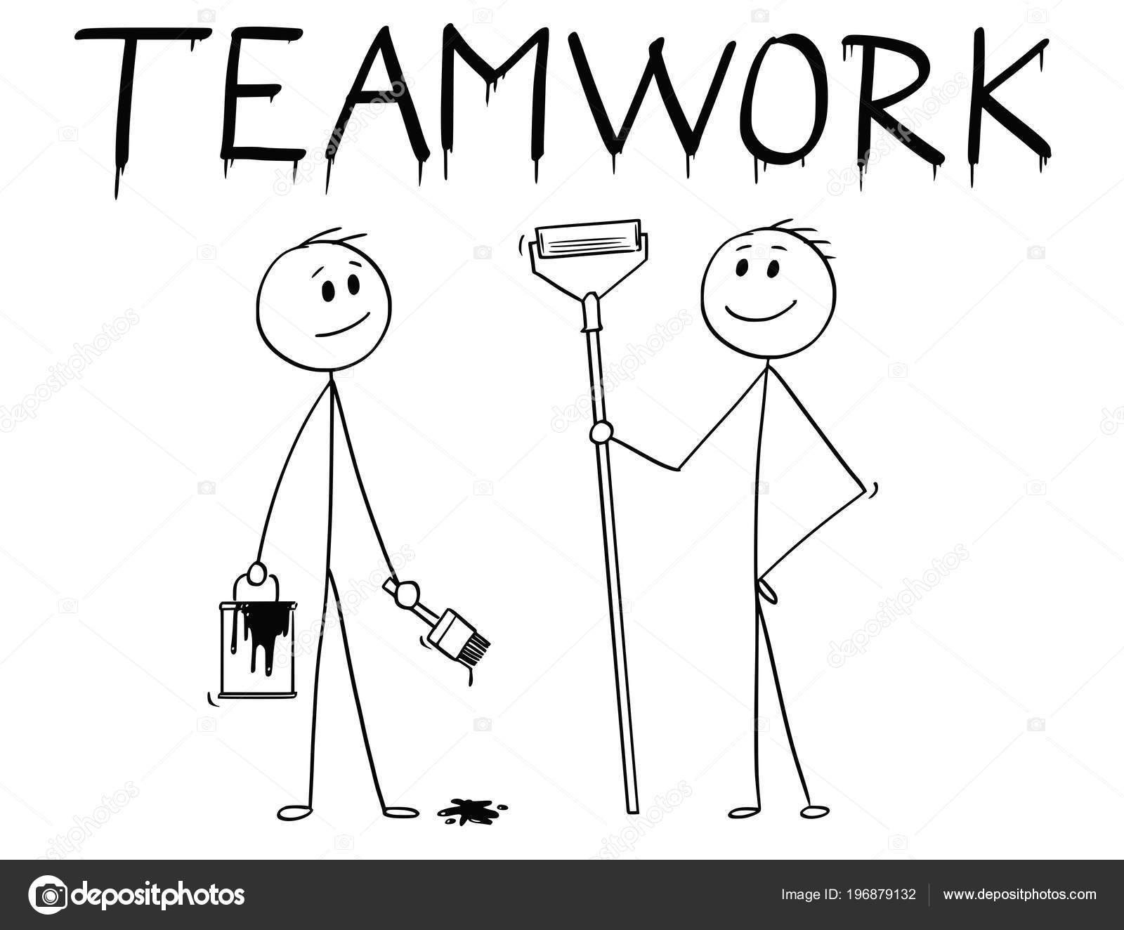 Stick Figure Teamwork