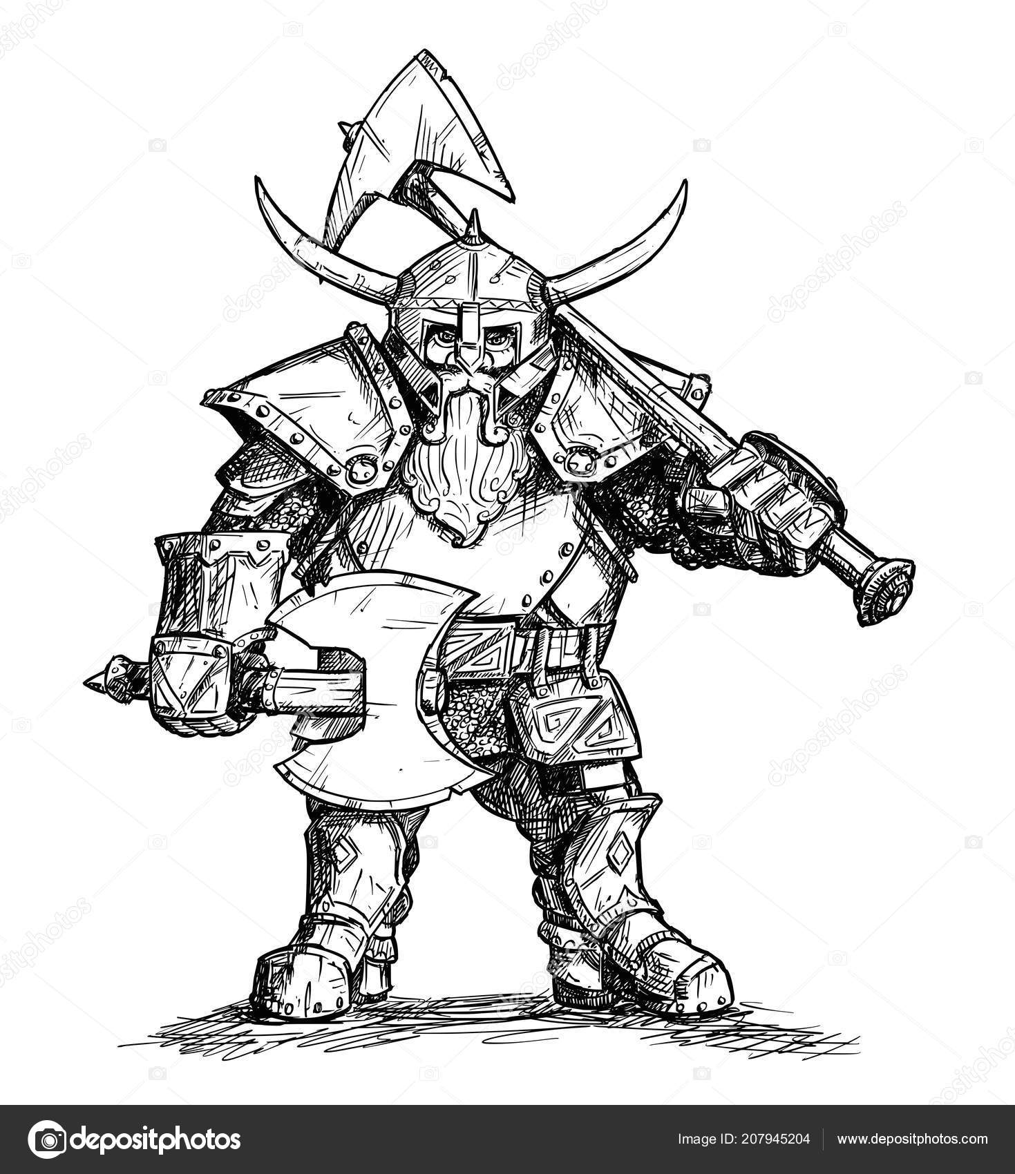 Medieval Fantasy Armor Drawing