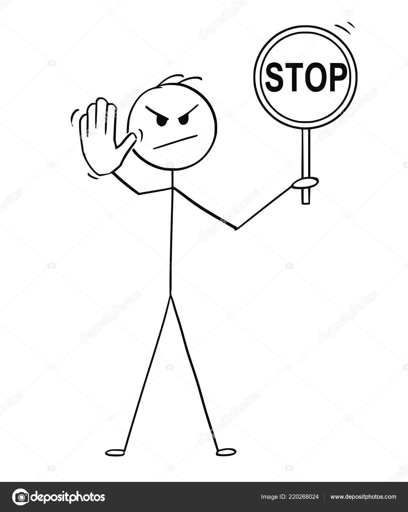 Stick Figure Saying Stop at Ron Gerald blog