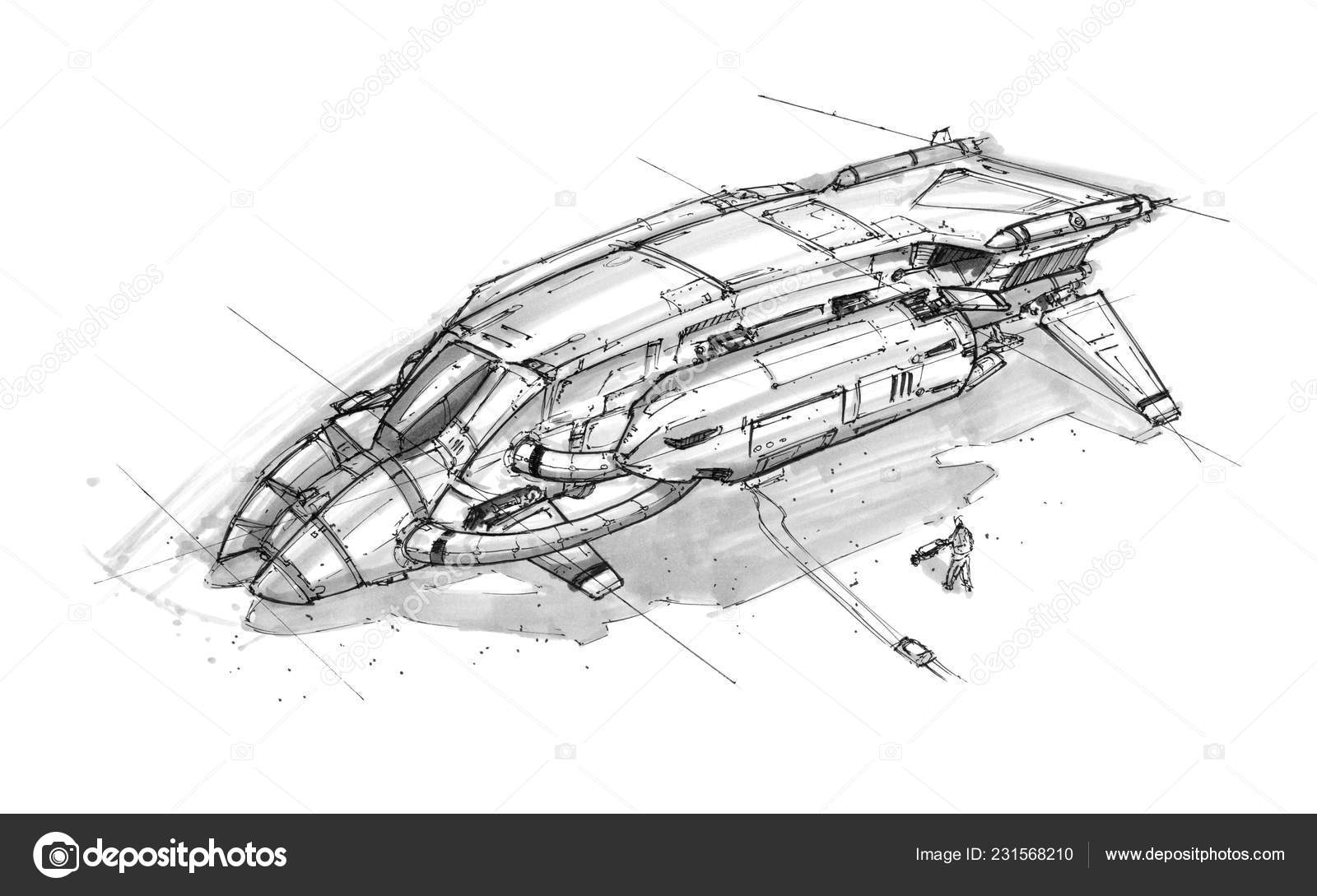 Starship Drawing