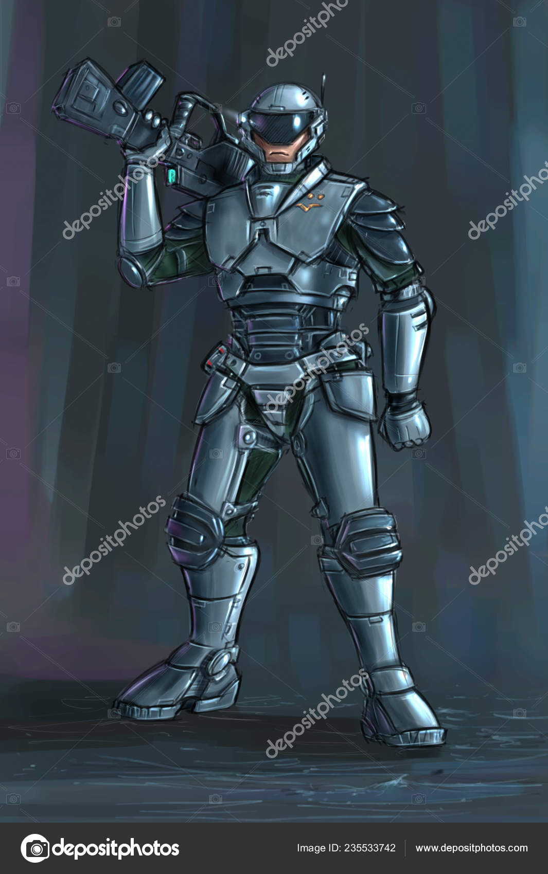 Futuristic Soldier Armor