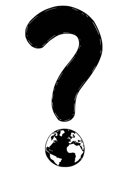 Question Mark With World Globe Stock Vector Image by ©HitToon #61063511