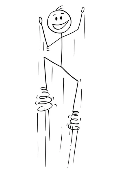 Excited Stick Figure