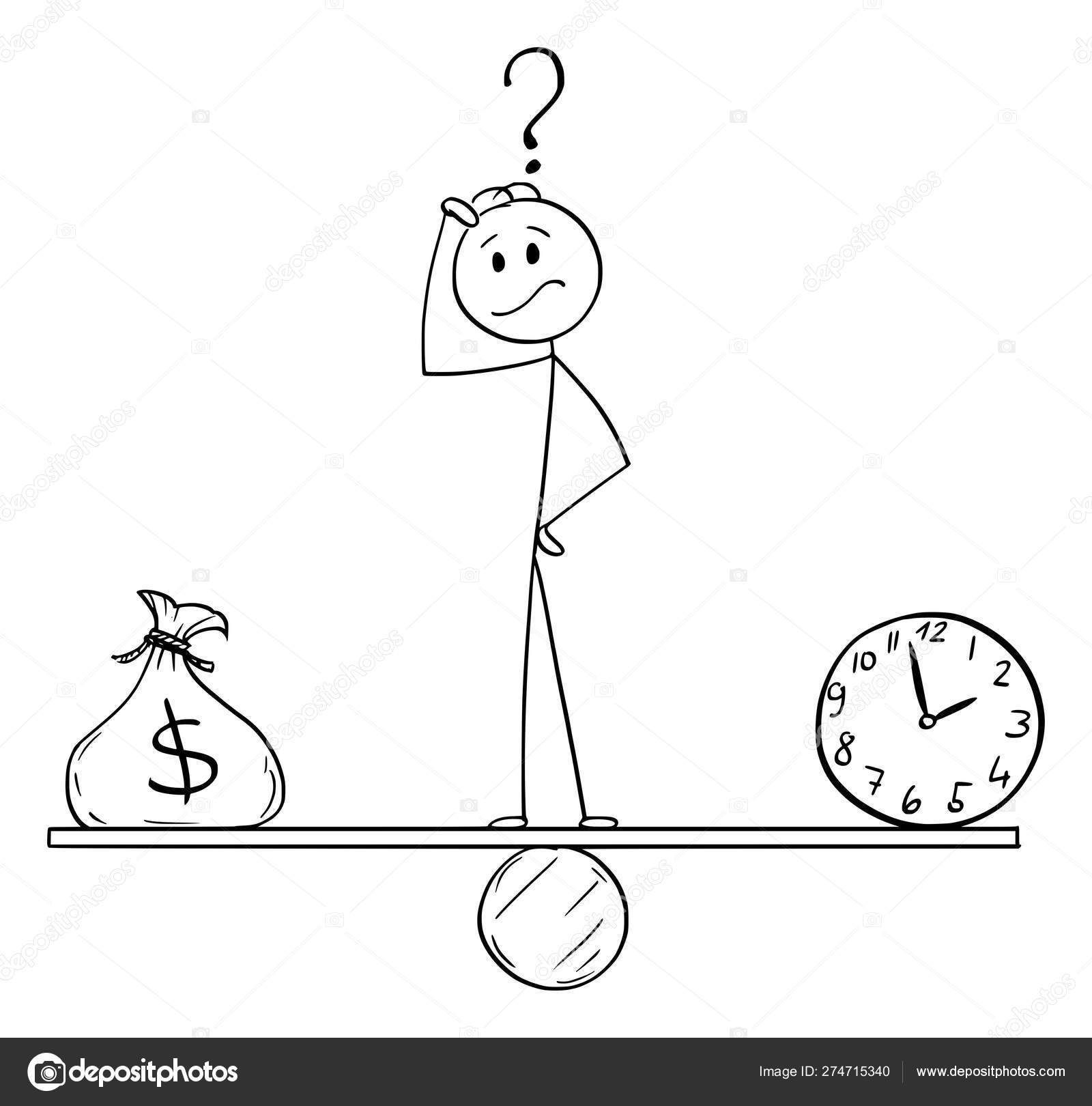 Balanced Seesaw Cartoon