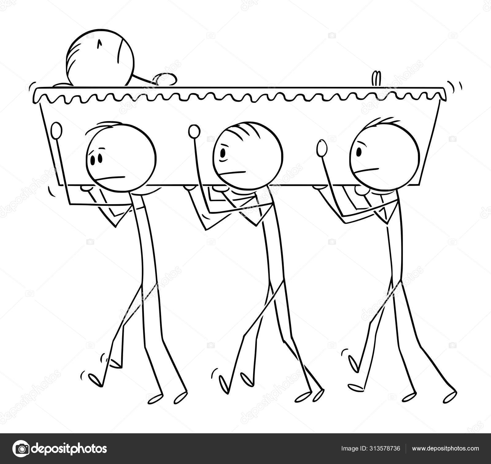 Dode Persoon Cartoon Karikatuur Man Persoon Cartoon Png Gratis Stock