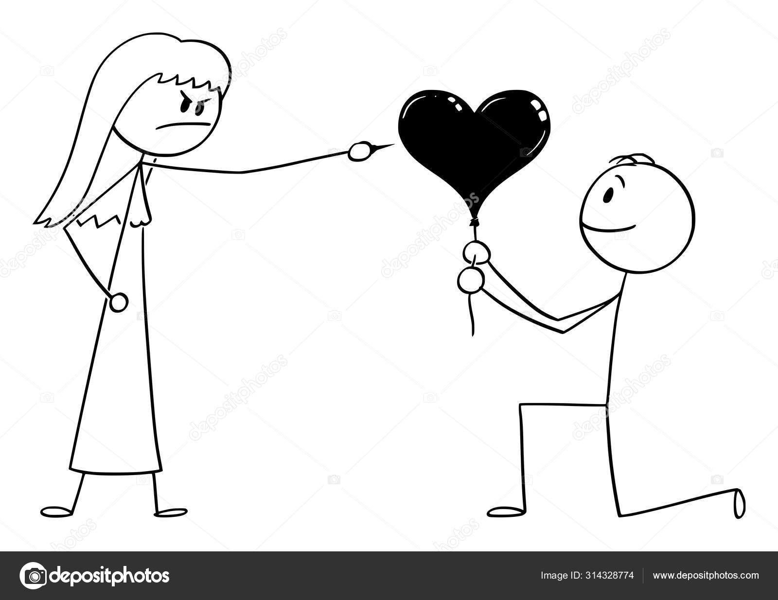 Angry Stick Figure Woman