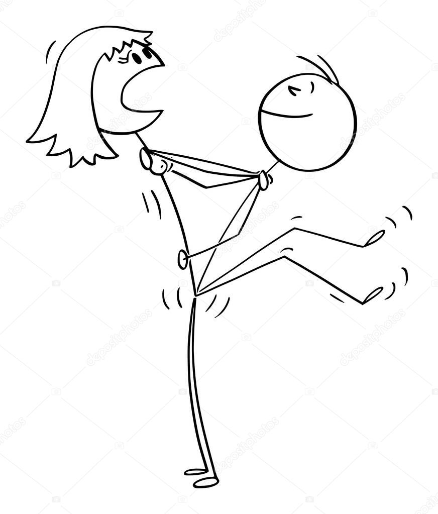 Ilustración De Dibujos Animados Vectoriales De La Postura 47 Off