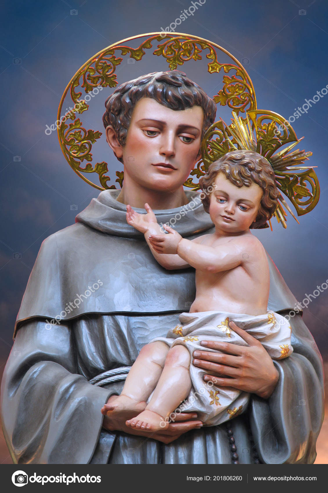 Statue Saint Anthony — Stock Photo © Fajjenzu #201806260