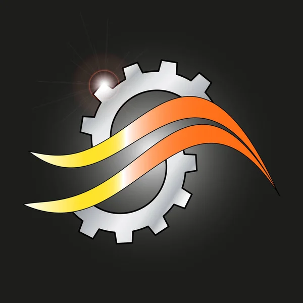 3d gear logo | 3d gear logo — Stock Vector © magagraphics #12631646