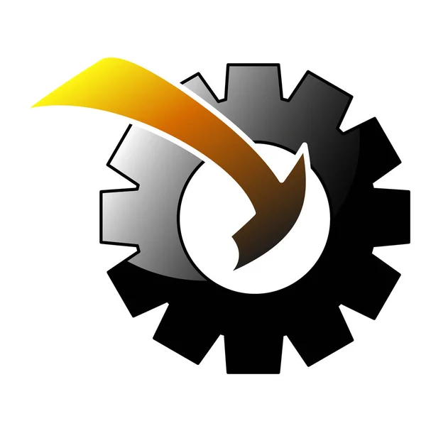 3d gear logo | 3d gear logo — Stock Vector © magagraphics #12631646