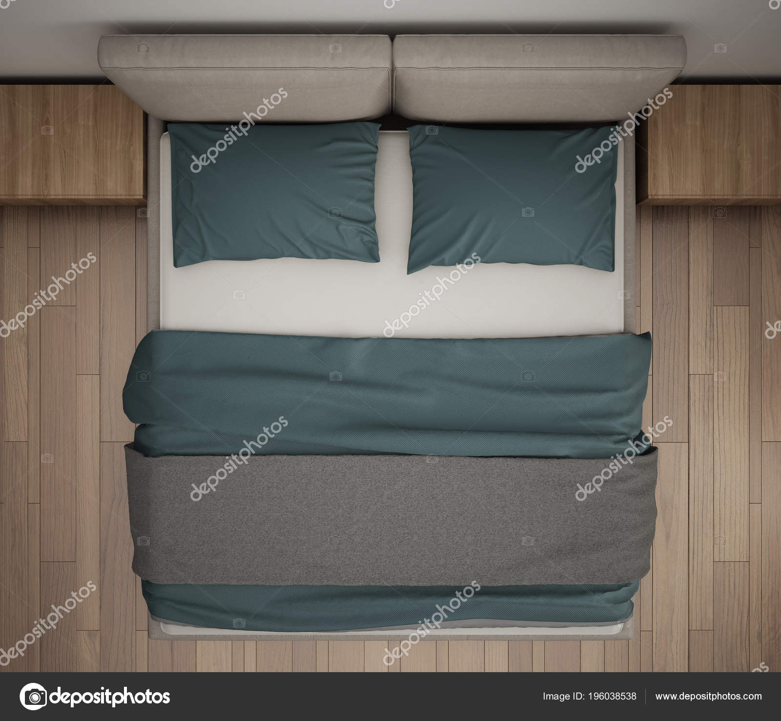 Double Bed Top View