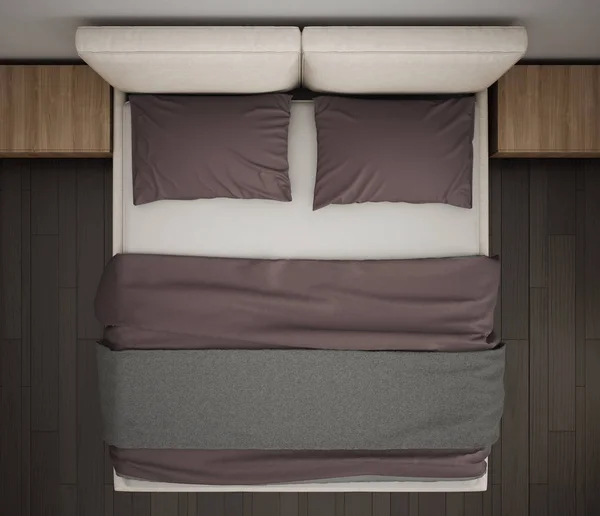 Bed top view Stock Photos, Royalty Free Bed top view Images | Depositphotos