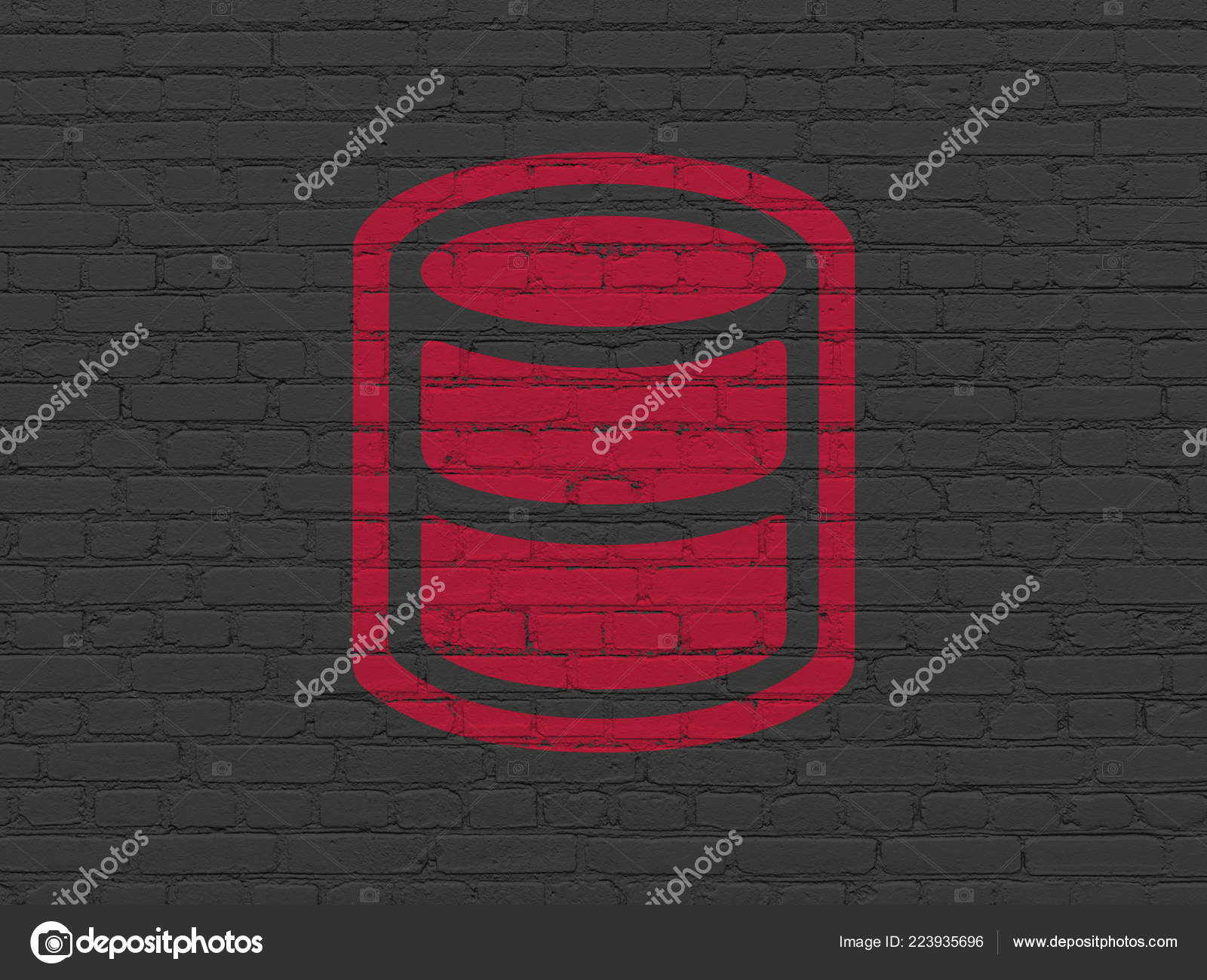 Database concept: word Database on wall background — Stock Photo ...