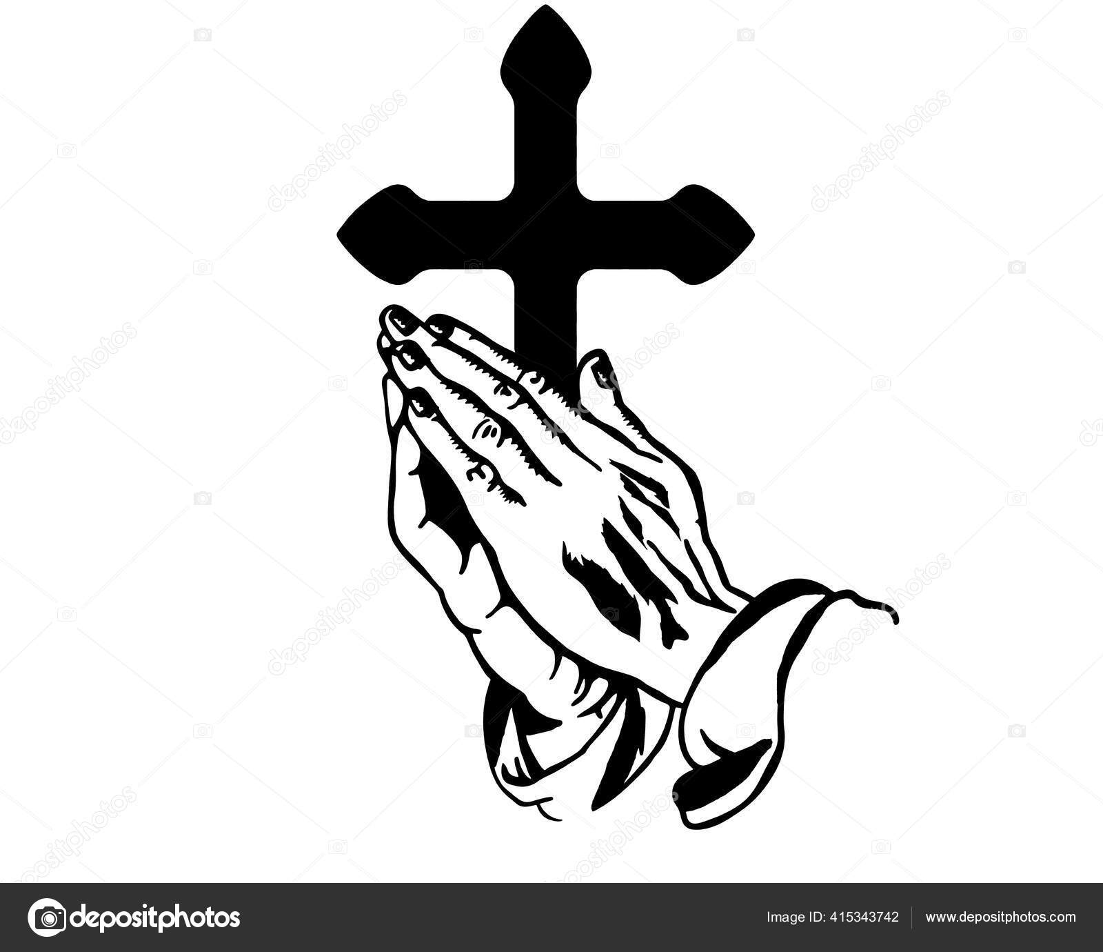 Oración Manos Símbolo Religión — Foto de stock #415343742 © Adrianarad1991