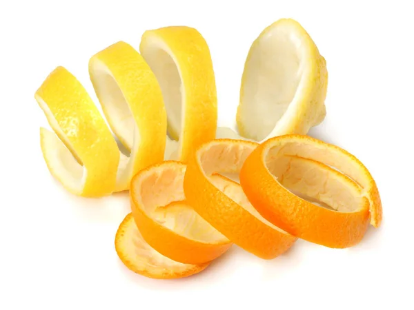 Orange peels isolated Stock Photos, Royalty Free Orange peels isolated ...