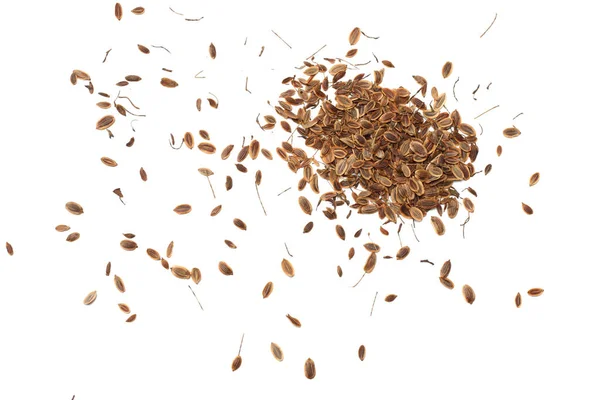 Flax Seeds Isolated White Background Flaxseed Linseed Cereals Healthy Food — Stock Photo ...