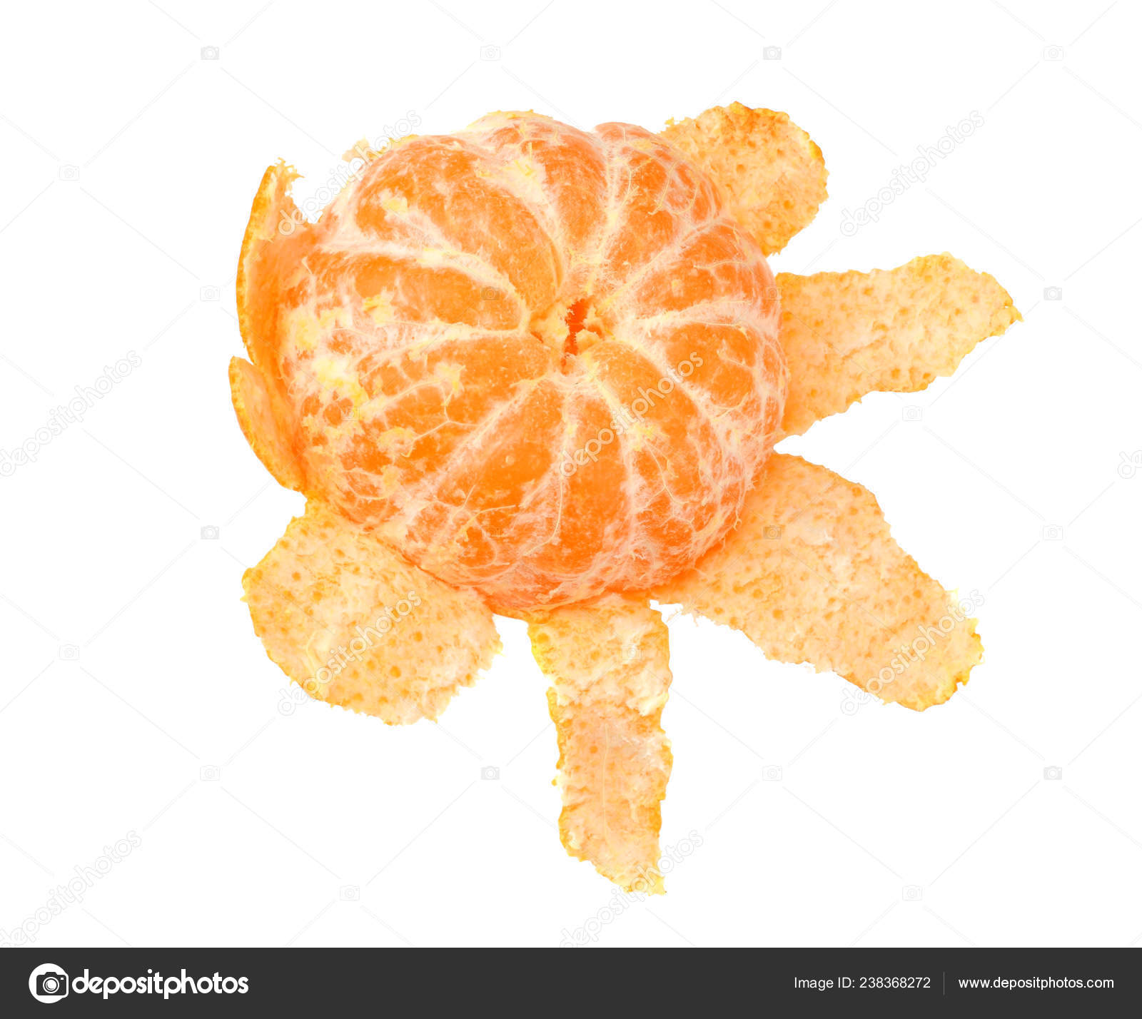 One Mandarin Isolated White Background Stock Illustration by ©muslimova ...