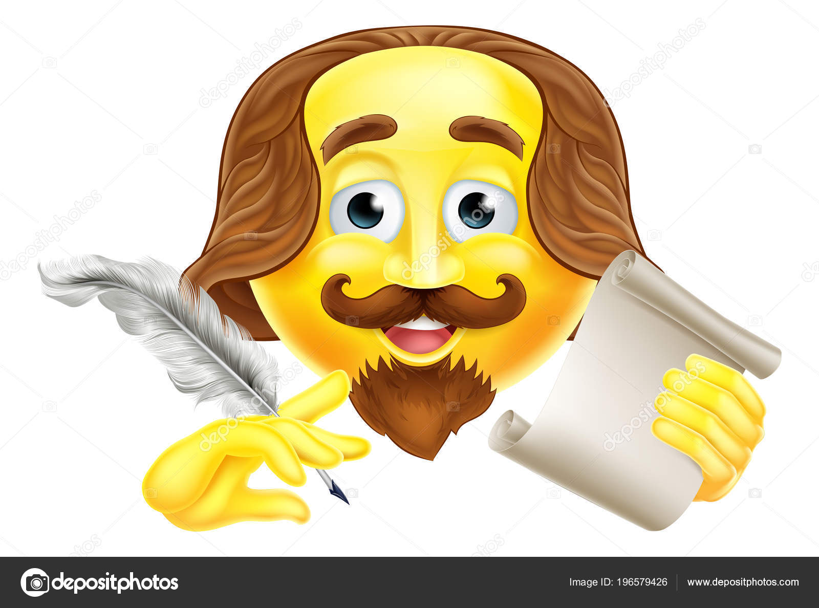 Emoticon de Emoji Shakespeare imagem vetorial de Krisdog© 196579426