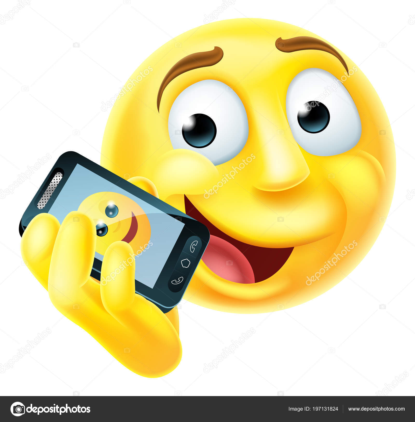 Mobile Phone Emoji Emoticon Stock Vector Image by ©Krisdog #197131824