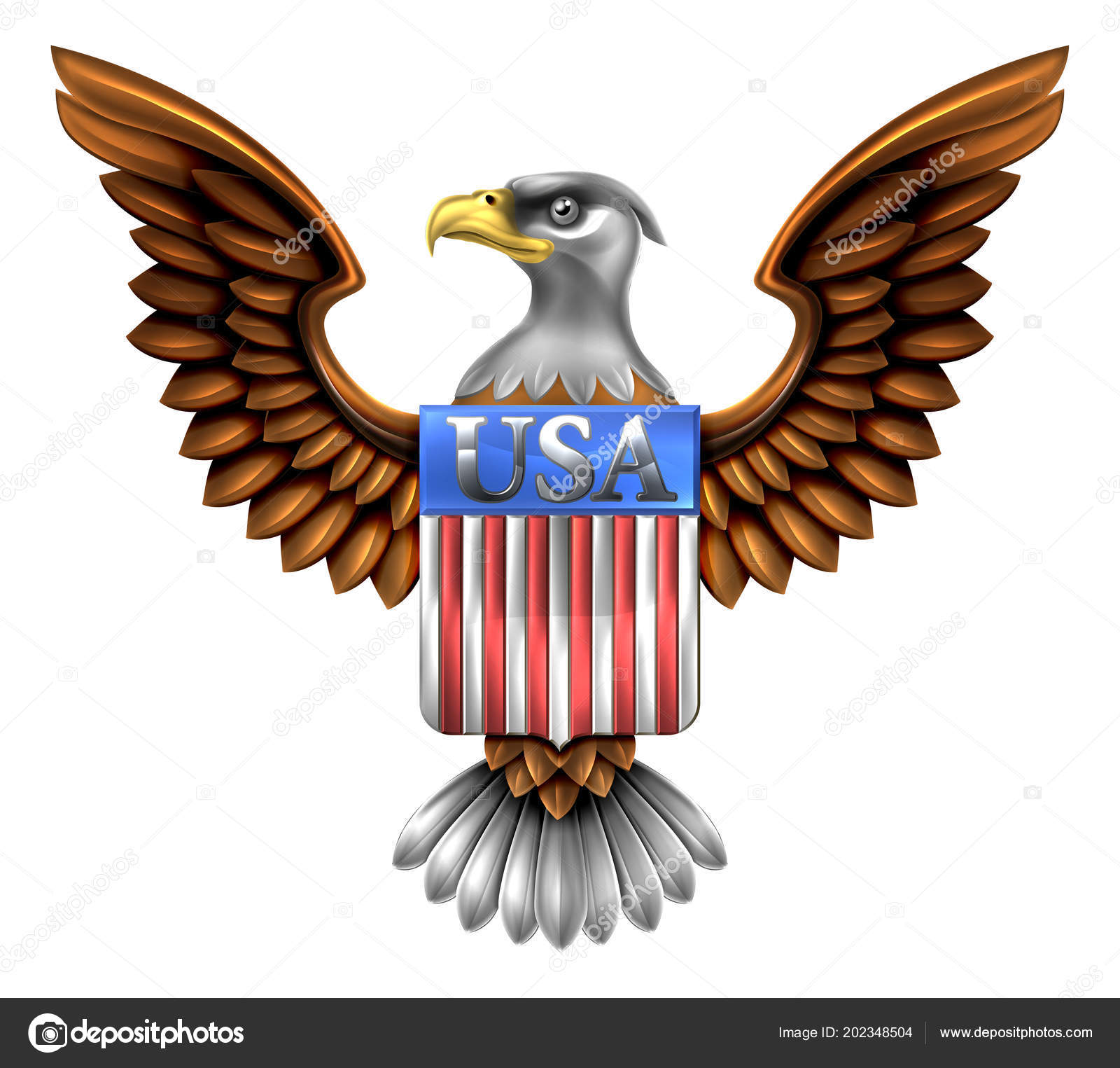 Eagle Holding Shield