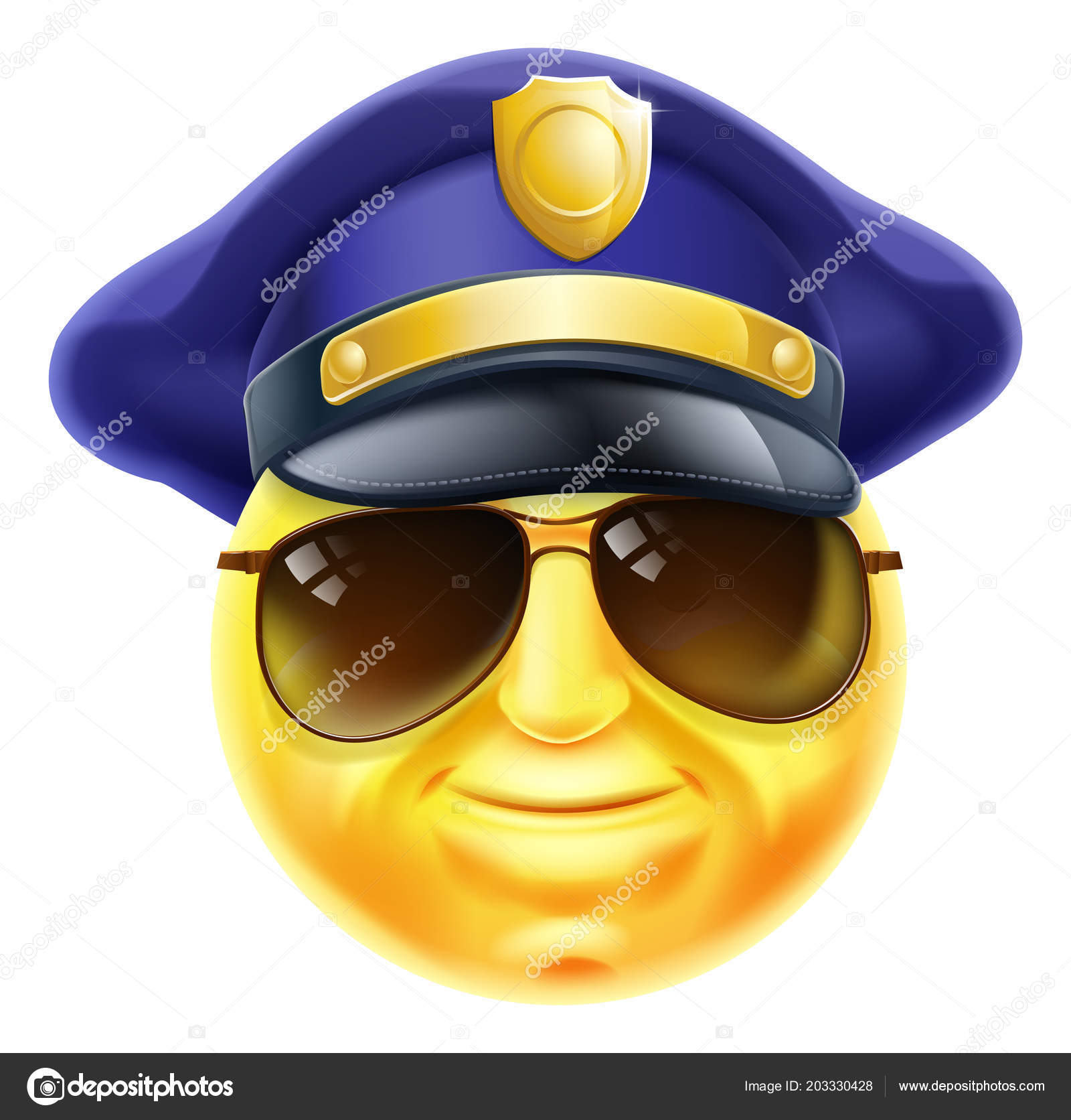 Police Emoji Emoticon Stock Vector by ©Krisdog 203330428