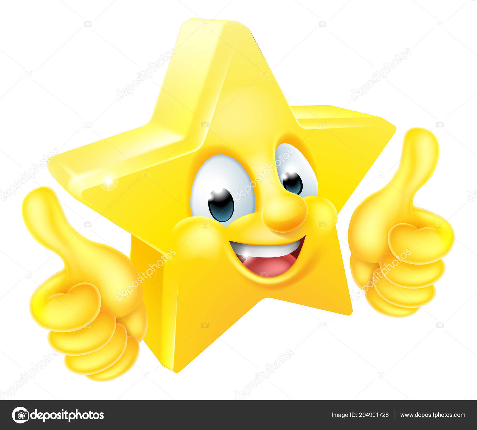 Star Cartoon Mascot Giving Thumbs Up Stock Vector Image by ©Krisdog ...