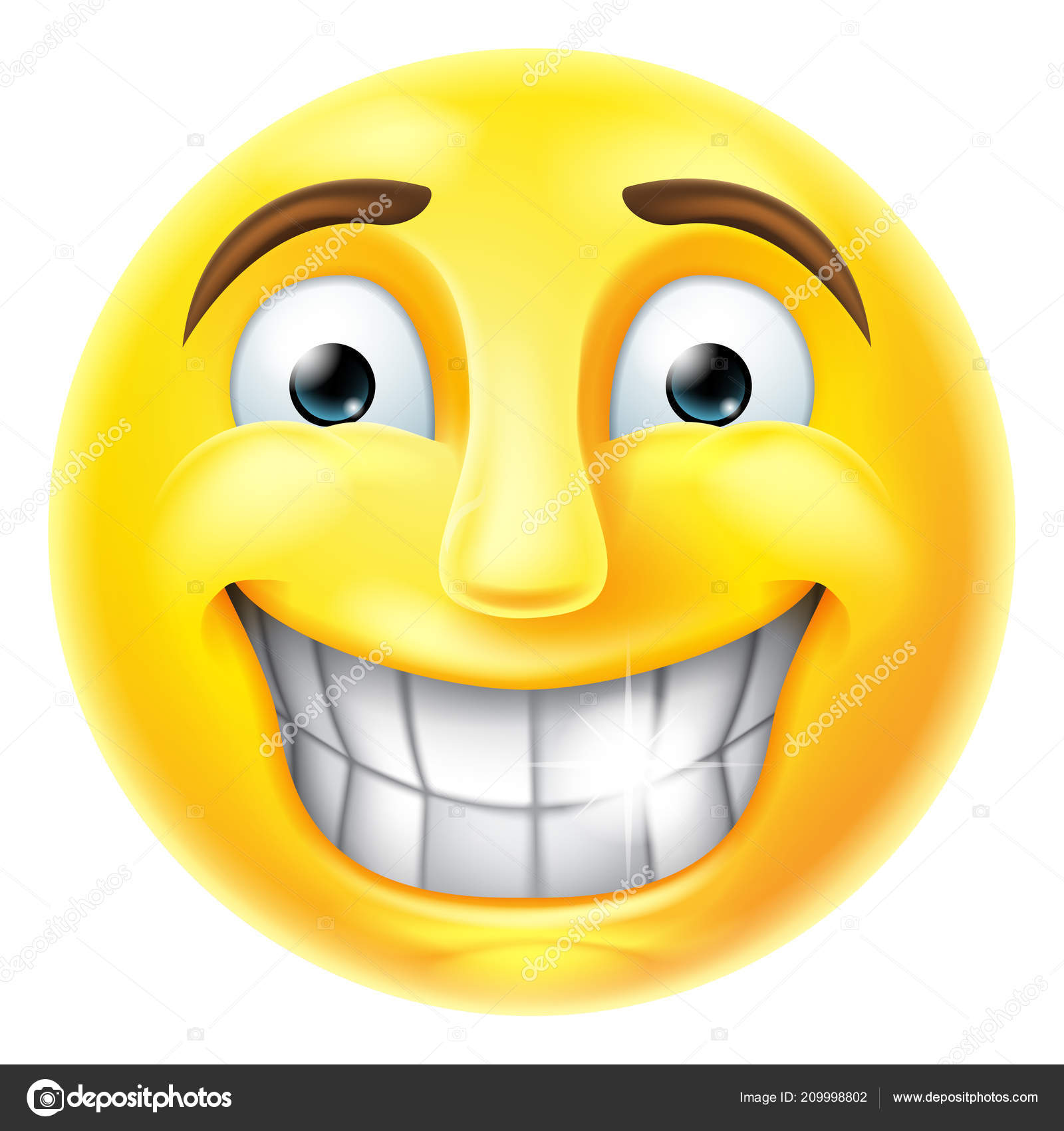Nervous smile emoji | Nervous Smile Emoji Emoticon — Stock Vector ...