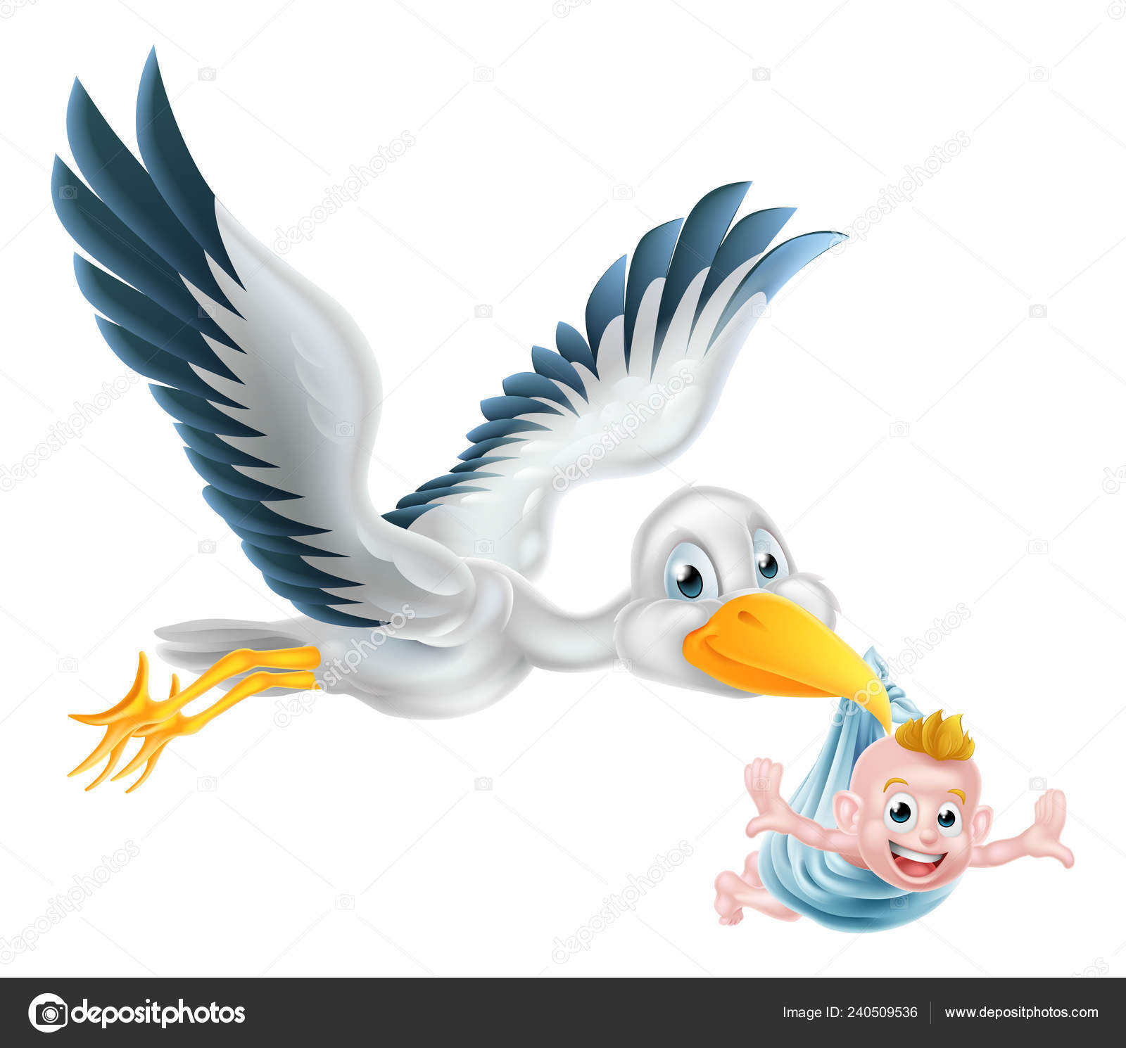 Baby Bird Flying Cartoon