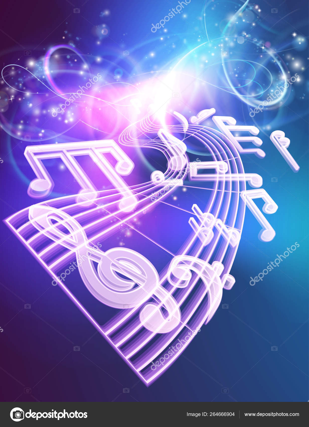 Music Notes Musical Background Stock Vector Image by ©Krisdog #264666904