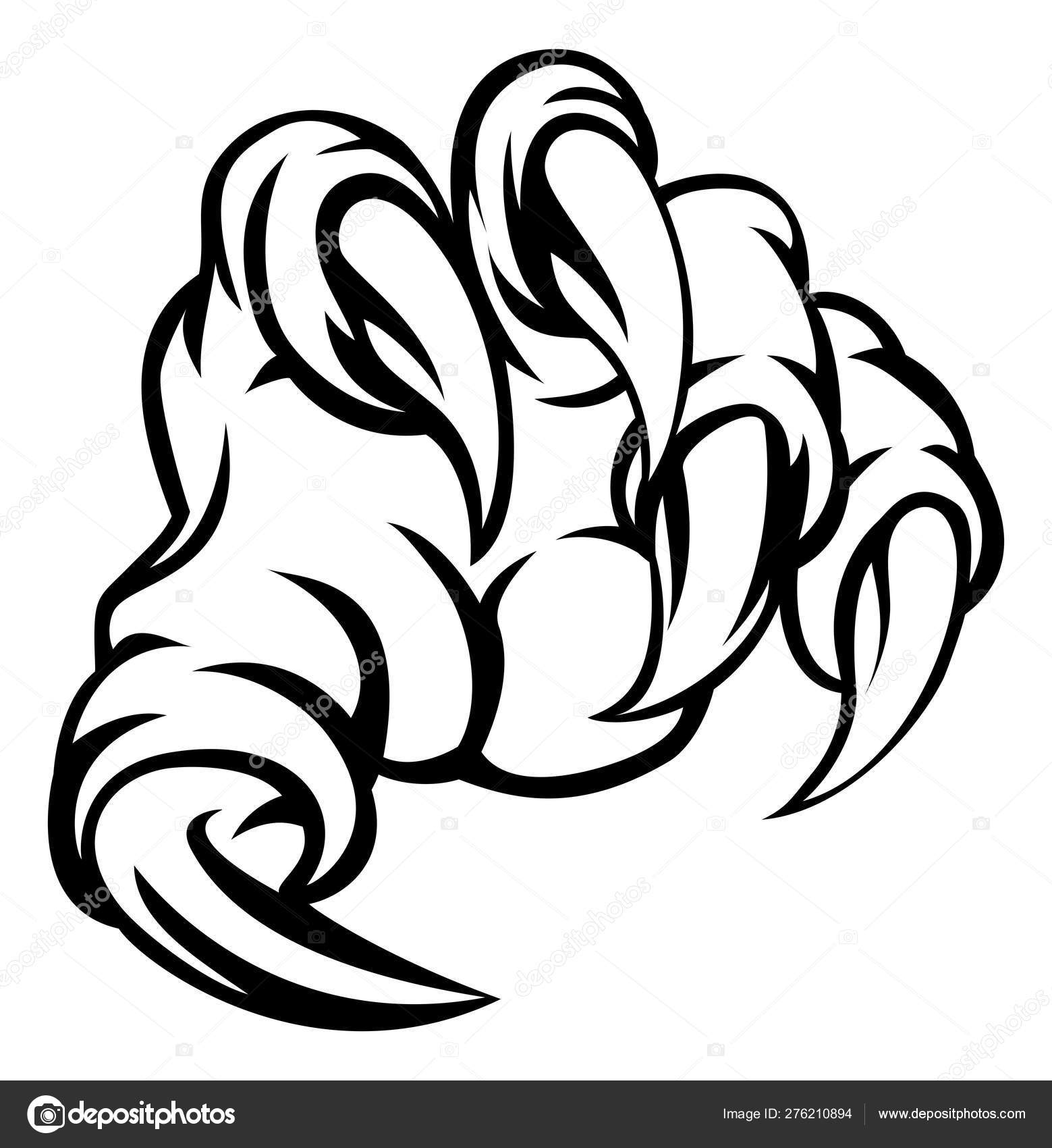 Vector De Garra De Monstruo Garras Vectores, Iconos, Gráficos Y