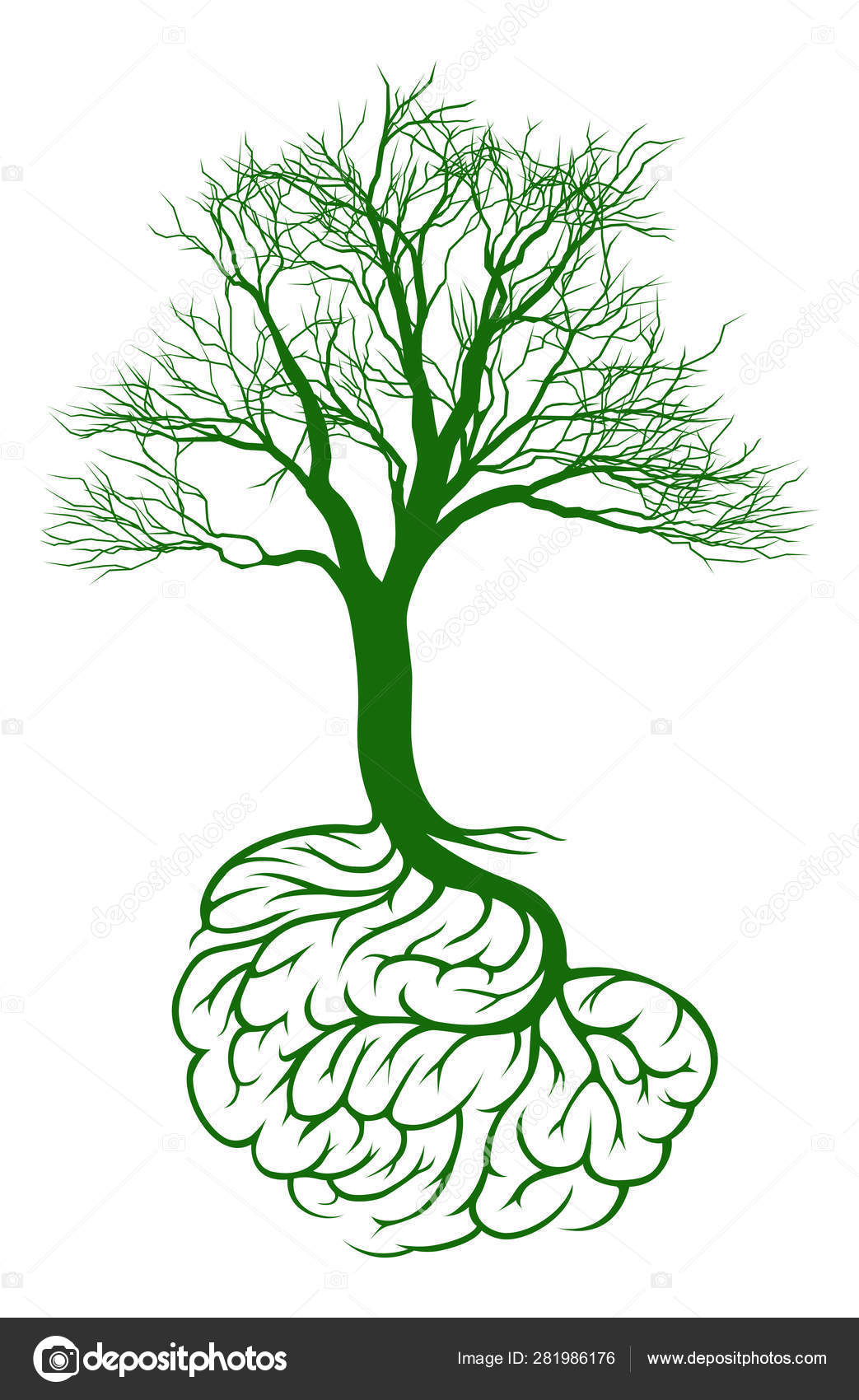 Brain tree concept Stock Vector by ©Krisdog 281986176