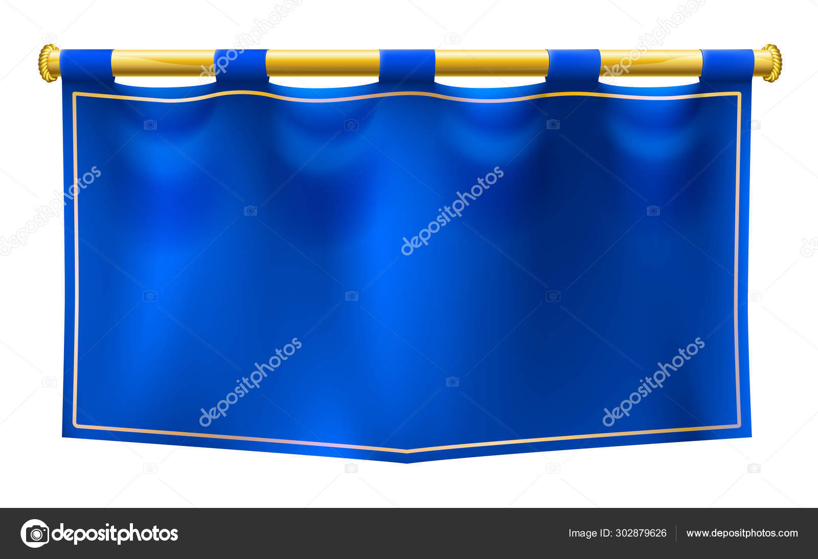 Medieval Royal Banner Flag Stock Vector Image by ©Krisdog #302879626