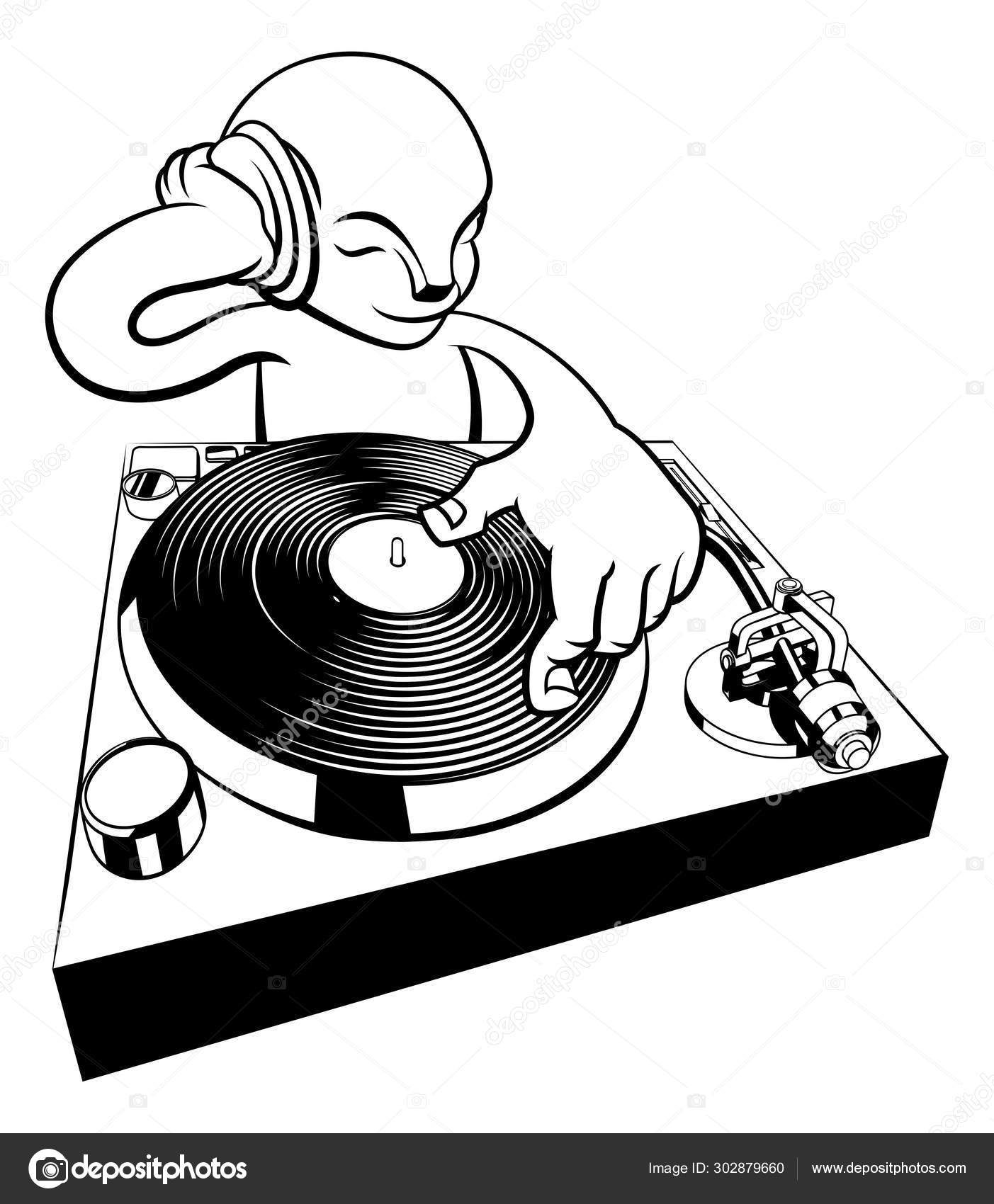 Dj Cartoon Turntable