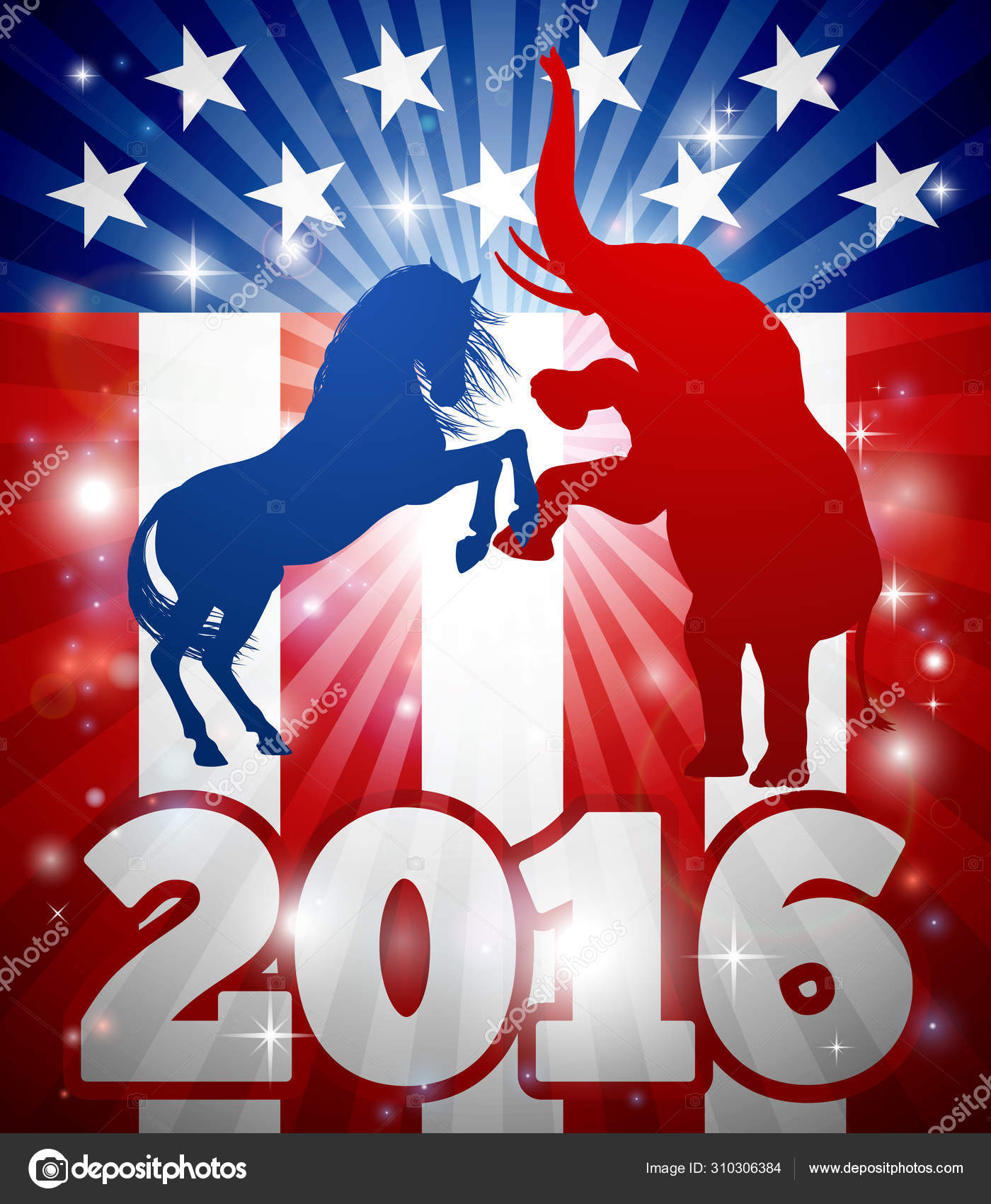 American Election Animal Concept Stock Vector by ©Krisdog 310306384