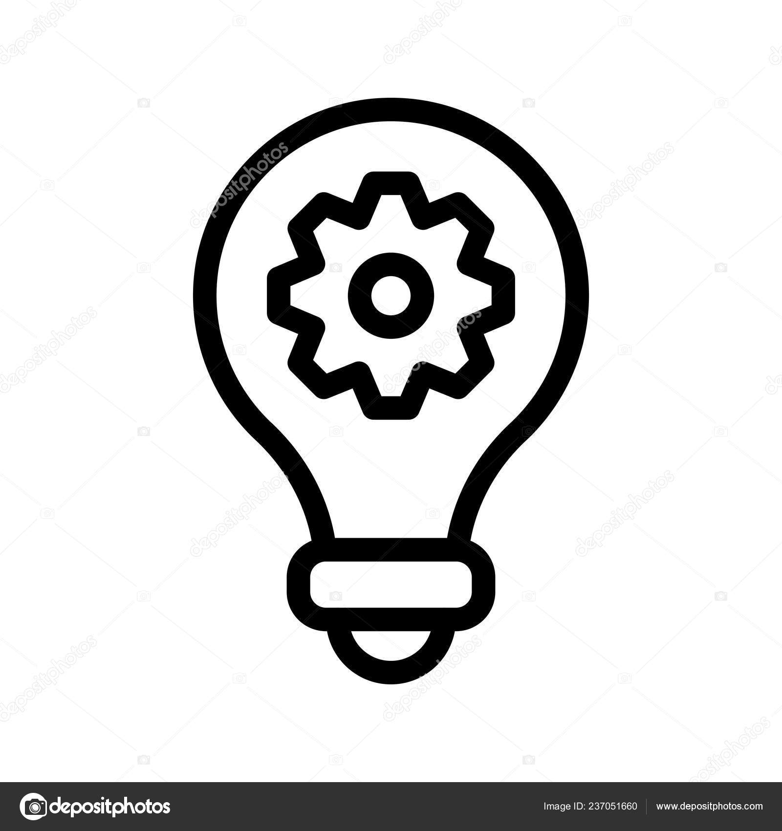 Blub Setting Line Vector Icon Stock Vector Image by ©iconscart #237051660