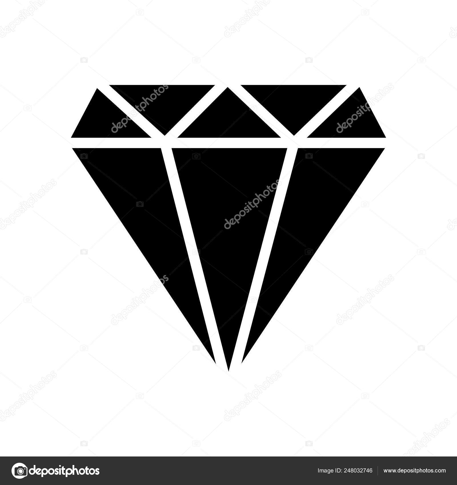 Glifos Gema Planos Vector Iconos Vector de stock #248032746 de ©iconscart