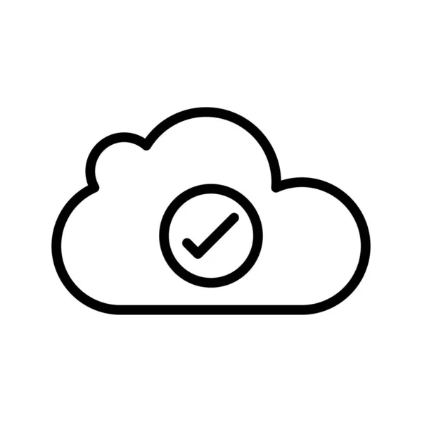 100,000 Cloud checkmark outline icon Vector Images | Depositphotos