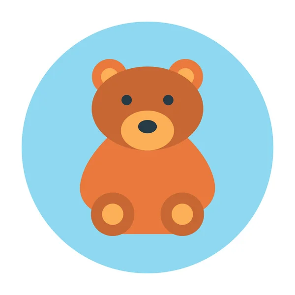 Ursinho colorido ícone Vector Art Stock Images | Depositphotos