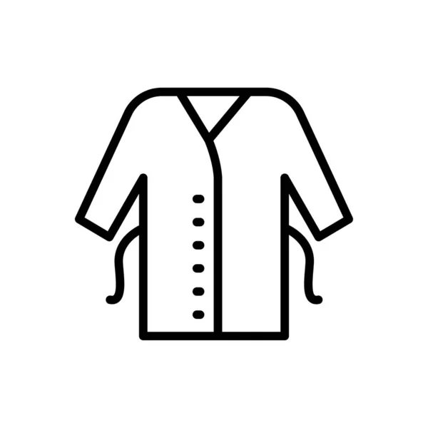 Lab jas lijn pictogram imágenes de stock de arte vectorial | Depositphotos