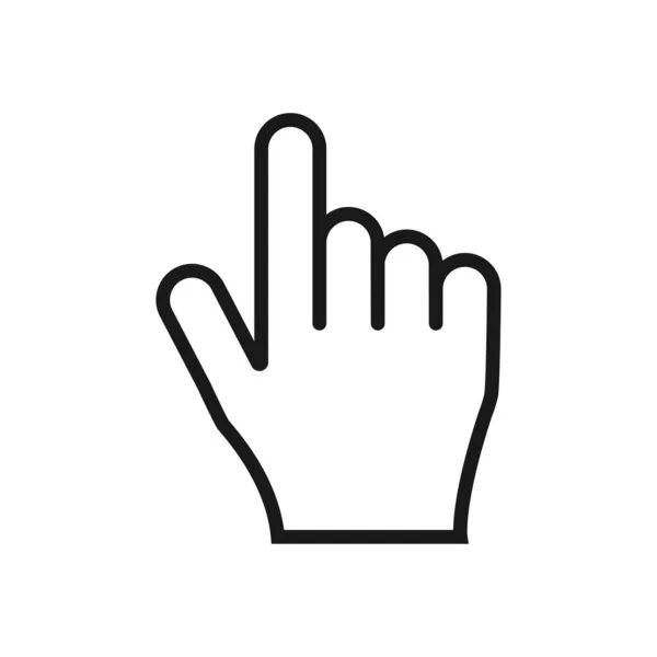 Black and WhiteVector Mouse cursor hand — Stock Vector ...