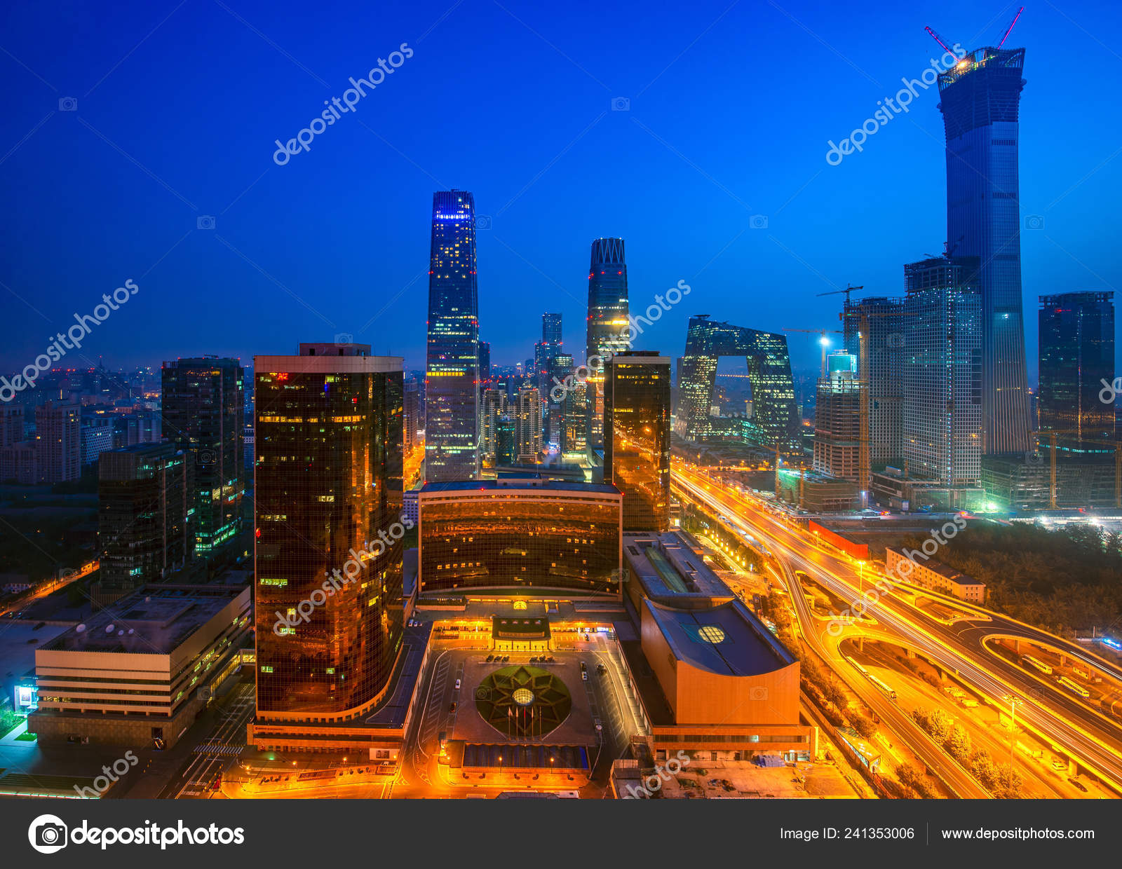 Beijing Skyline At Night