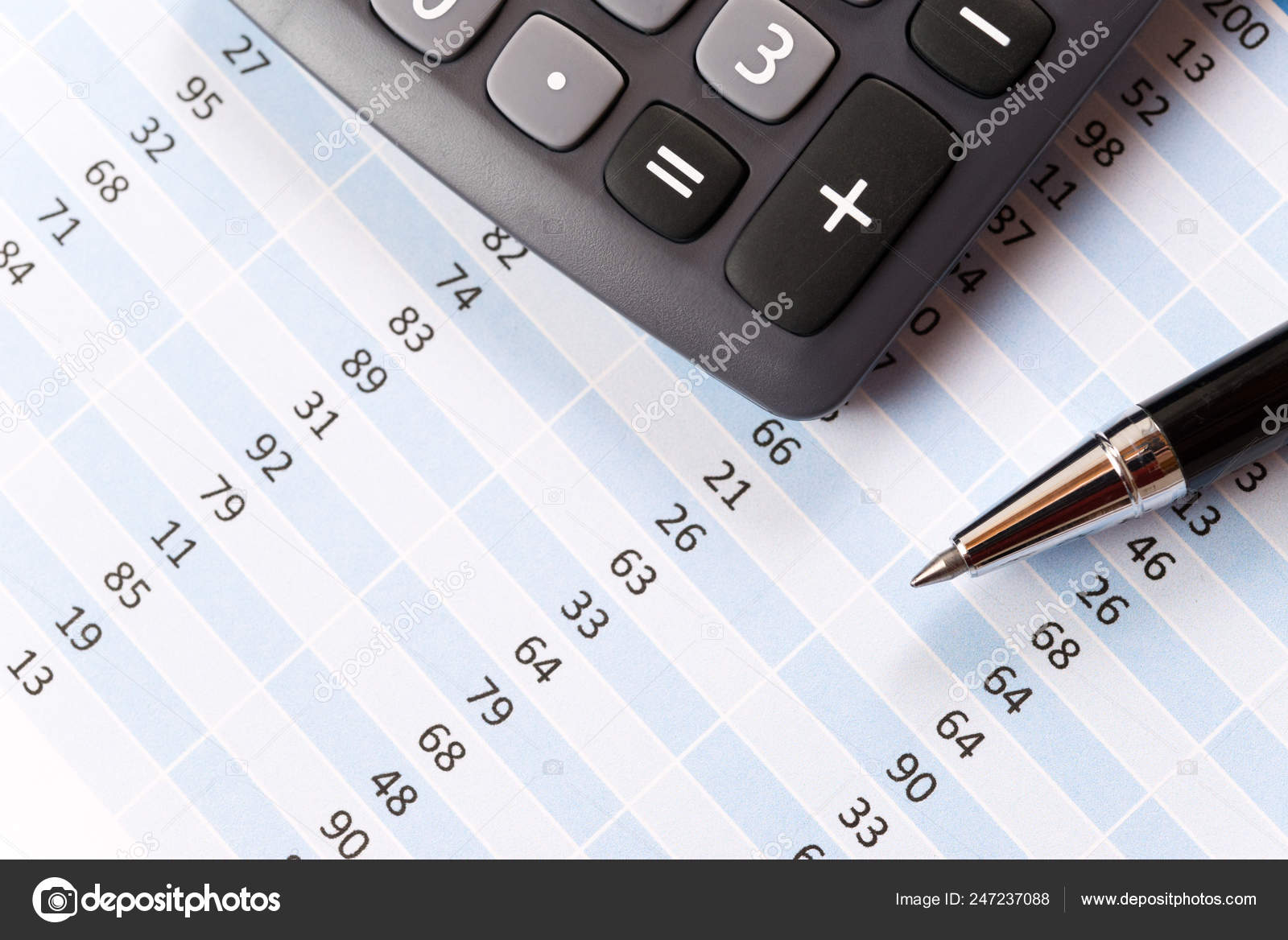 Business Accounting Calculator Sheet — Stock Photo © minervastock ...