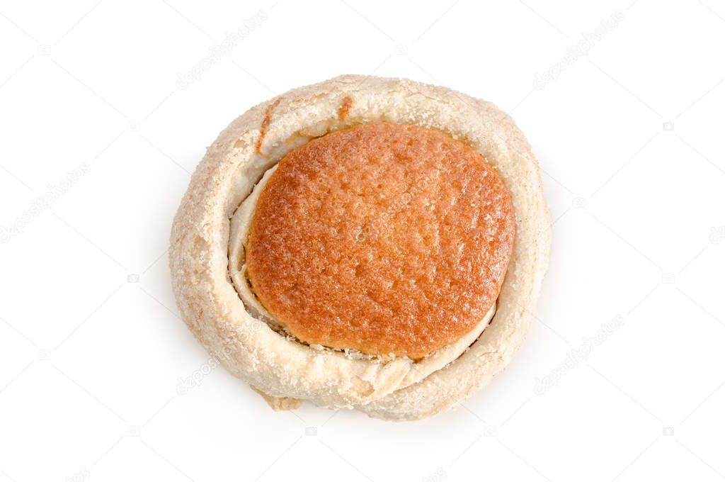 Nido pan dulce panadería tradicional mexicana aislada sobre fondo ...