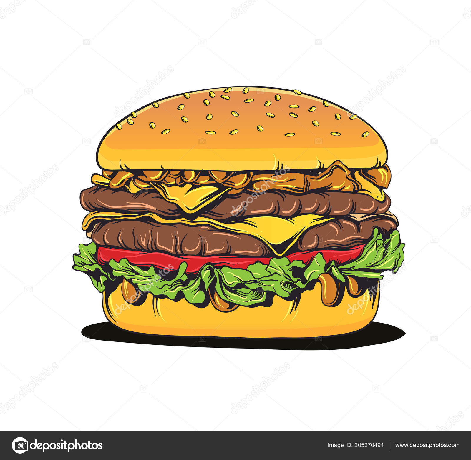 Hamburger Cartoon