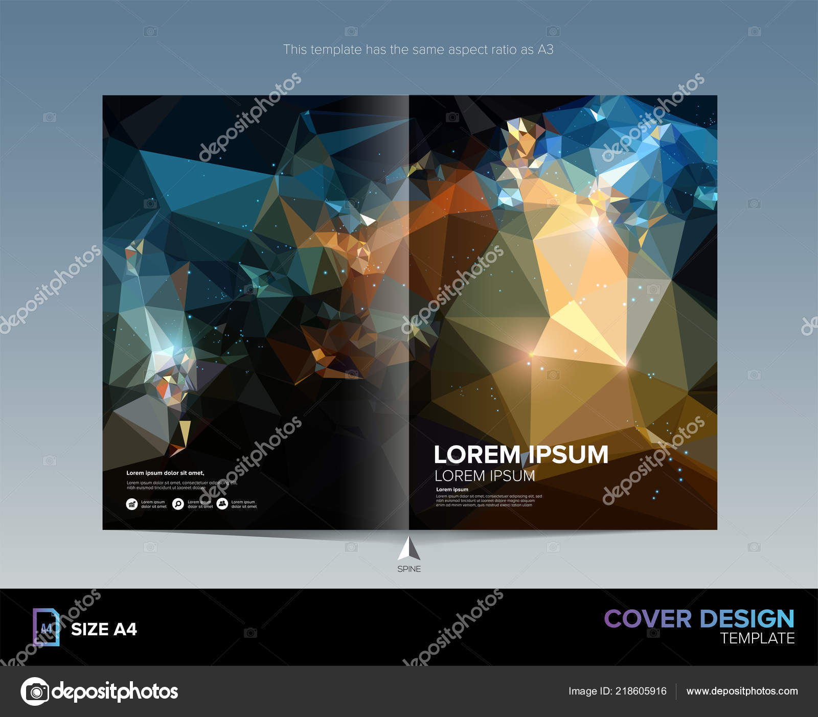 Various Pattern Book Cover Design Template Stock Vector Image by ...