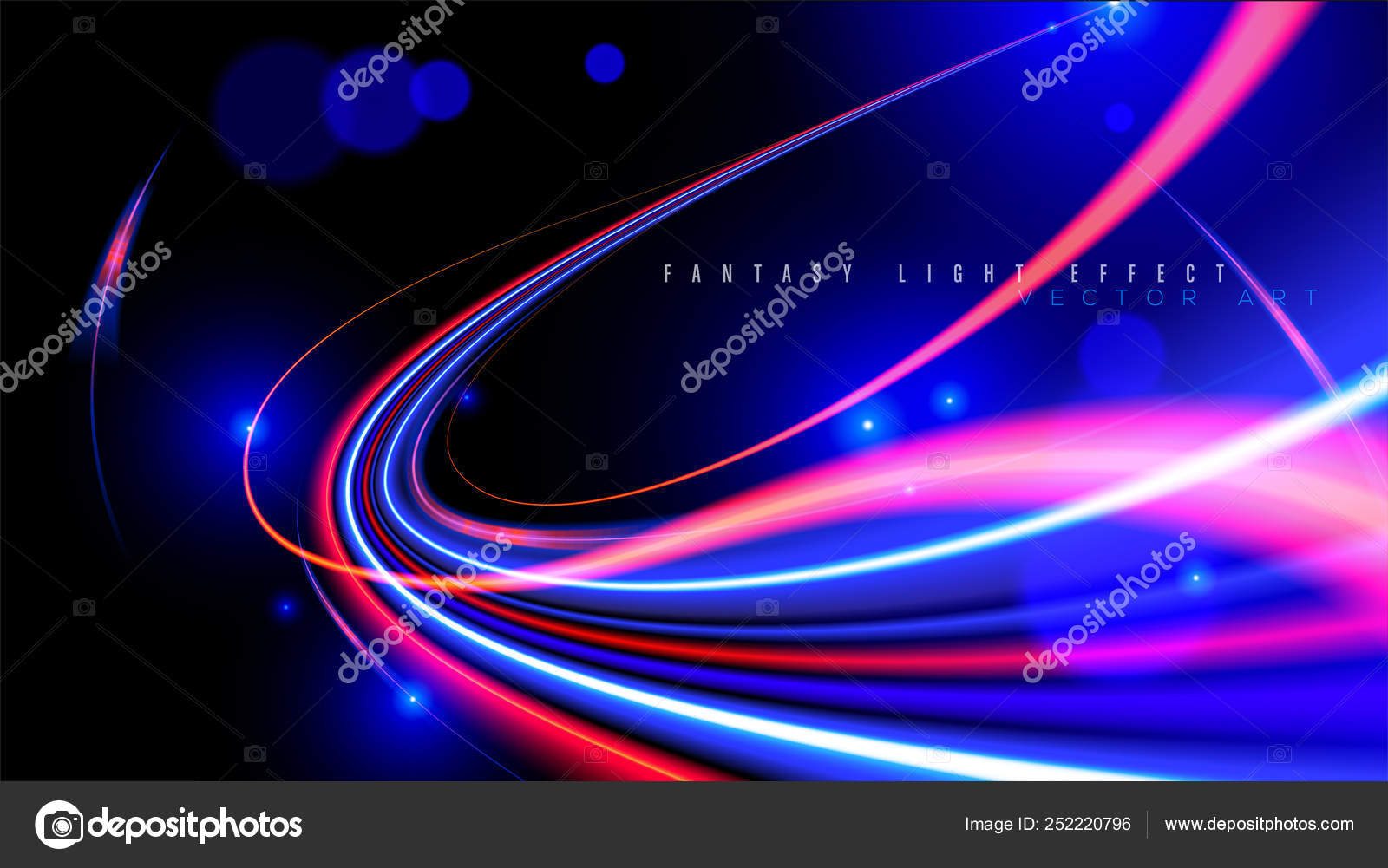 Illustration Light Speed Effect Vector Suitable Being Used Background ...